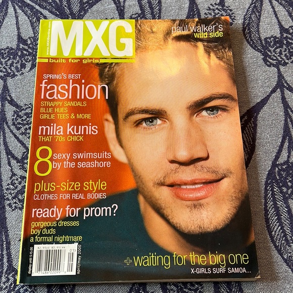 Other | Rare Paul Walker Mxg Magazine Cover Aprilmay 200 | Poshmark